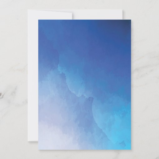 Blue Watercolor Cross Confirmation Invitation | Zazzle