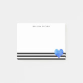 blue heart post it notes