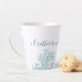 Blue Watercolor Octopus Latte Mug | Zazzle