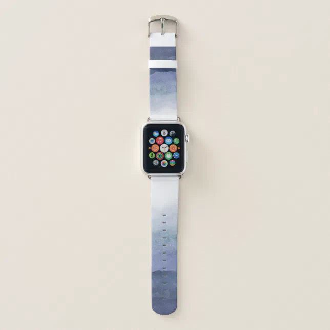 Blue Watercolor Ombre Apple Watch Band | Zazzle