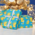 Blue Watercolor Rubber Ducky You're the One Party Wrapping Paper | Zazzle