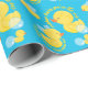 Blue Watercolor Rubber Ducky You're the One Party Wrapping Paper | Zazzle
