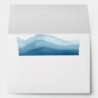 Nautical Beach Blue Ocean Waves Cute 3.5x5 Custom Envelope | Zazzle.com