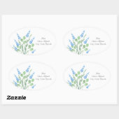 Blue Watercolor Wildflowers Bouquet Labels | Zazzle