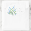 Blue Watercolor Wildflowers Bouquet Labels | Zazzle