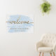 Blue Watercolour Gold Welcome Foam Board Sign | Zazzle