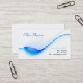 blue wave business card design | Zazzle