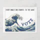 Blue Wave customizable get out the vote Postcard | Zazzle