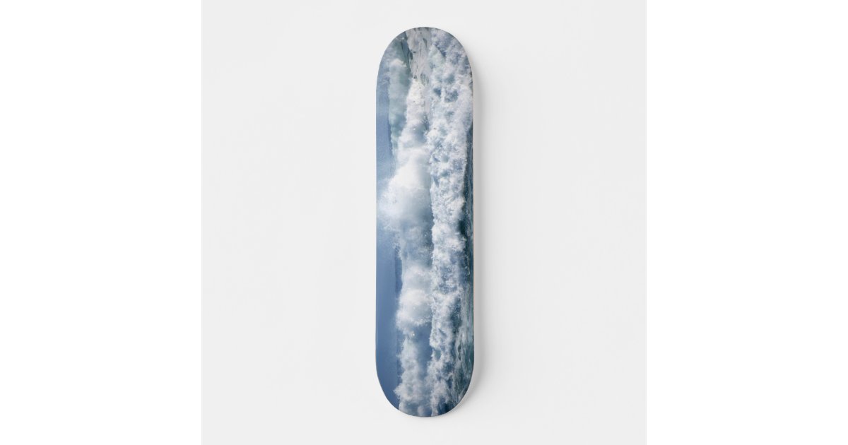 Blue wave skateboard | Zazzle
