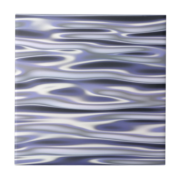 Blue waves tile | Zazzle.com