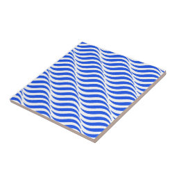 Blue Waves Tile | Zazzle