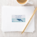 Blue Whale and Jellyfish Ocean Beach Address Label | Zazzle