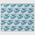 Blue Whale Wrapping Paper | Zazzle