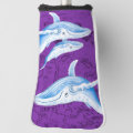 Blue Whales Family Purple Golf Head Cover | Zazzle