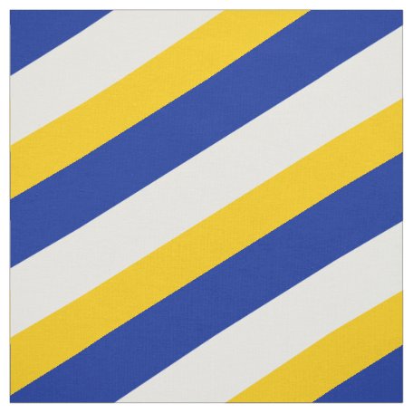 Blue and yellow striped pattern fabric | Zazzle