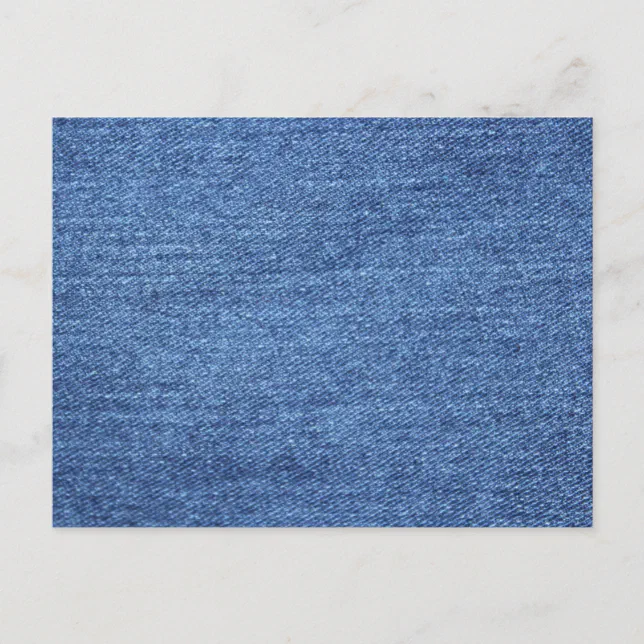 Blue White Denim Texture Look Image Postcard | Zazzle
