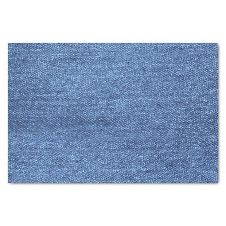 Blue White Denim Texture Look Image Tissue Paper | Zazzle