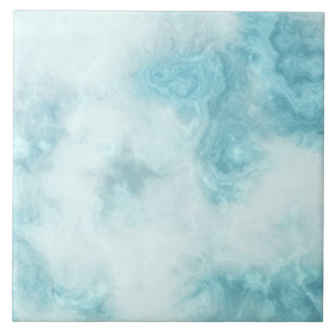 Blue Marble Decorative Ceramic Tiles | Zazzle