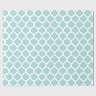 Blue & White Moroccan Pattern Wrapping Paper | Zazzle