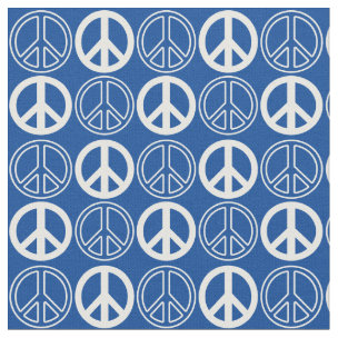 Rainbow Gradient Peace Sign and Outlines Pattern Fabric | Zazzle.com
