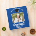 Blue White Personalized Graduation Photo Album 3 Ring Binder | Zazzle