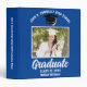 Blue White Personalized Graduation Photo Album 3 Ring Binder | Zazzle