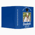 Blue White Personalized Graduation Photo Album 3 Ring Binder | Zazzle