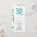 Blue, White Tropical Hibiscus Wedding Invitation | Zazzle