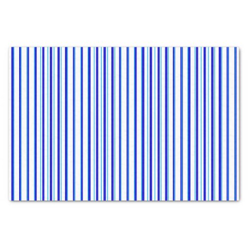 Blue And White Stripes Craft Tissue Paper | Zazzle