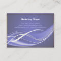 Blue White Wave Business Card Template | Zazzle