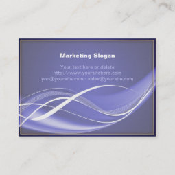 Blue White Wave Business Card Template | Zazzle