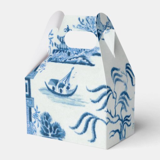 Blue Willow Favor Boxes | Zazzle