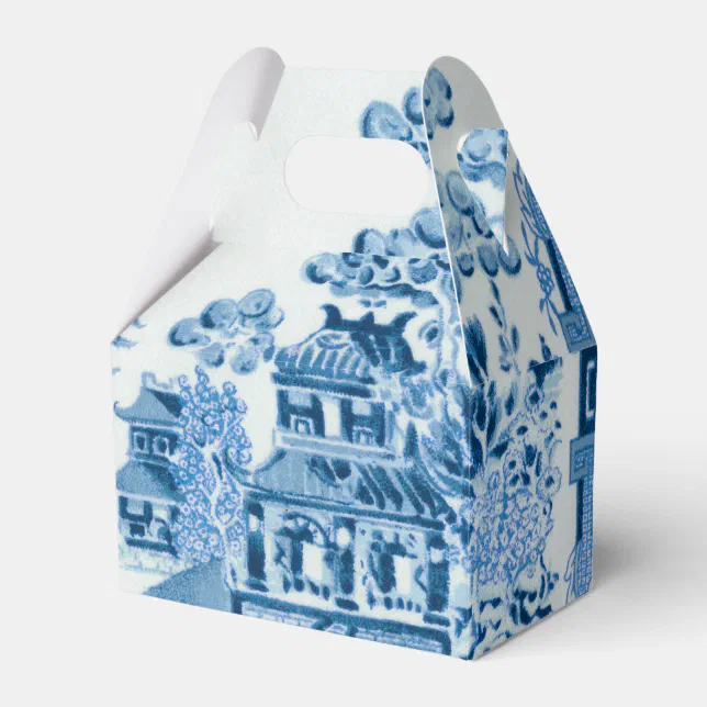 Blue Willow Favor Boxes | Zazzle