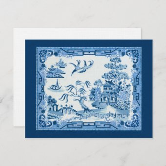 Blue Willow Invitation | Zazzle