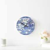 Blue Willow Kitchen Clock | Zazzle