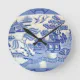 Blue Willow Kitchen Clock | Zazzle