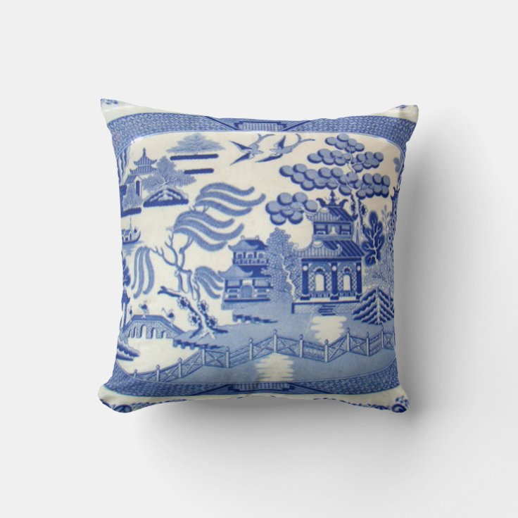 Blue Willow Pillow - The Perfect size and color. | Zazzle
