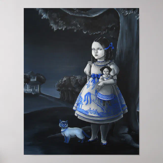 Blue Willow Poster | Zazzle