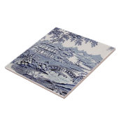 Blue Willow Repro 1899 English Victorian Tile | Zazzle
