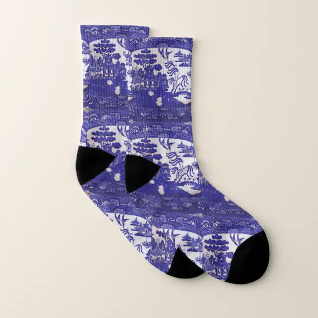 Blue Willow Socks Carve The Turkey in Style | Zazzle