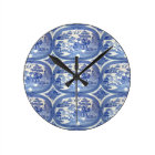 Blue Willow Kitchen Clock | Zazzle.com