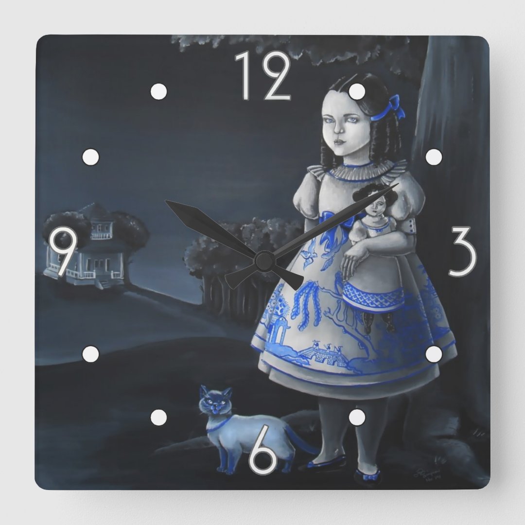 Blue Willow Wall Clock | Zazzle