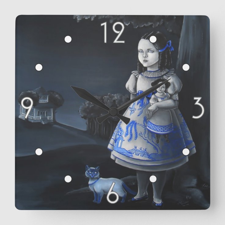 Blue Willow Wall Clock | Zazzle