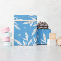 Blue Winter Snowflake Christmas Wrapping Paper | Zazzle