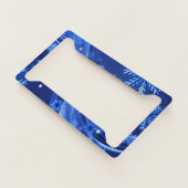 Blue Winter Snowflakes Christmas License Plate Frame | Zazzle