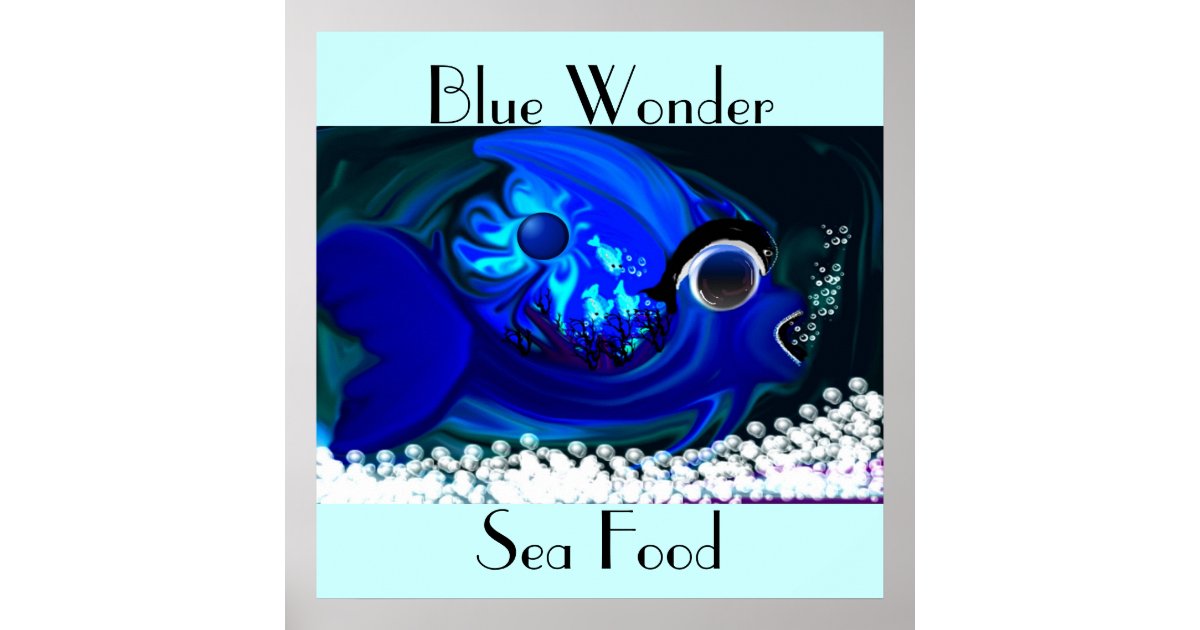 blue wonder Poster | Zazzle