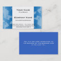 Blue World Map D3 Modern Business Card | Zazzle