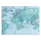 Blue World Map Tissue Paper | Zazzle