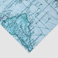 Blue World Map Tissue Paper | Zazzle