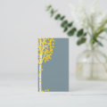 Blue Yellow Aspen Tree Business Cards | Zazzle